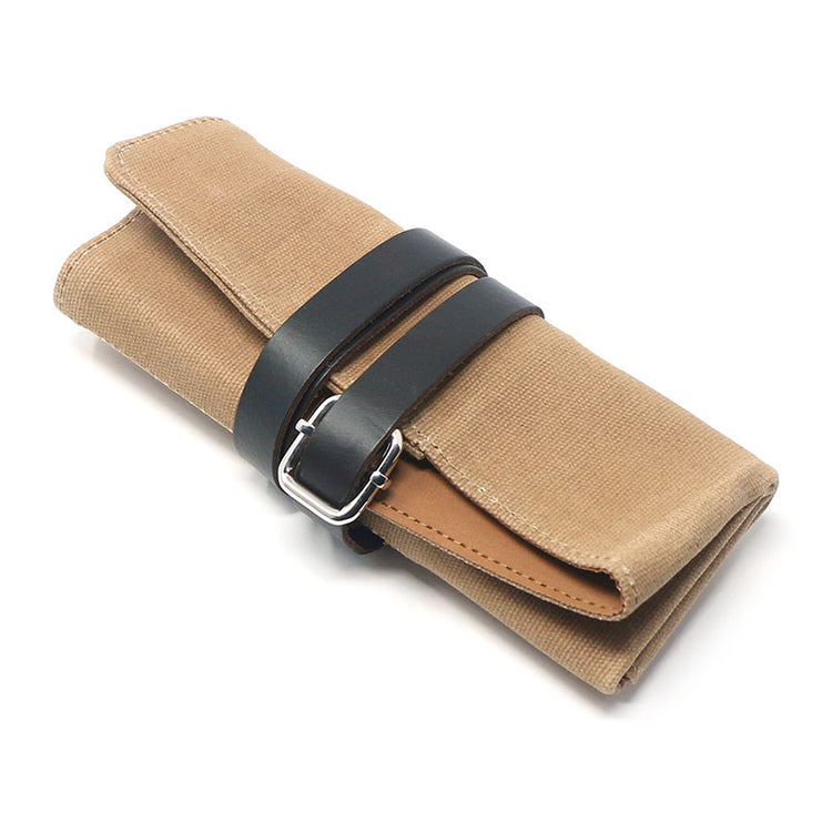 Waxed Canvas Watch Roll for 4 Watches | North Street Watch Co.